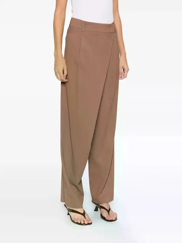 CARLA G. Wrap-design Trousers