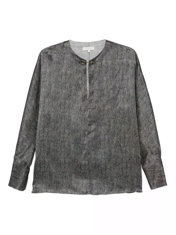 Antonelli Firenze Bigné Herringbone Blouse