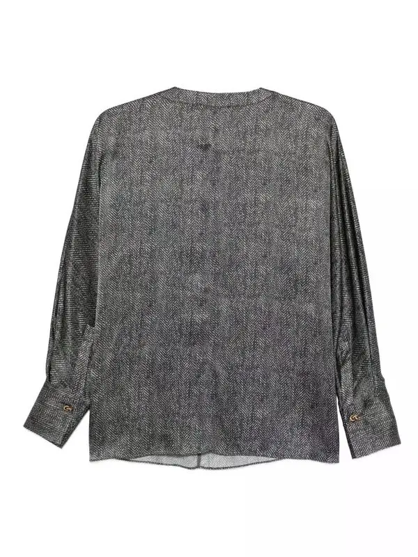 Antonelli Firenze Bigné Herringbone Blouse