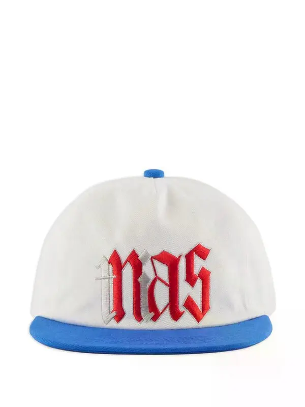SAINT MXXXXXX X Nas Logo-embroidered Baseball Cap - White
