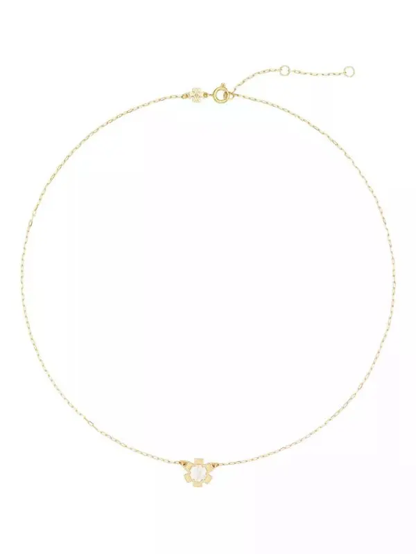 Tory Burch Forget Me Not Pendant Necklace - Gold