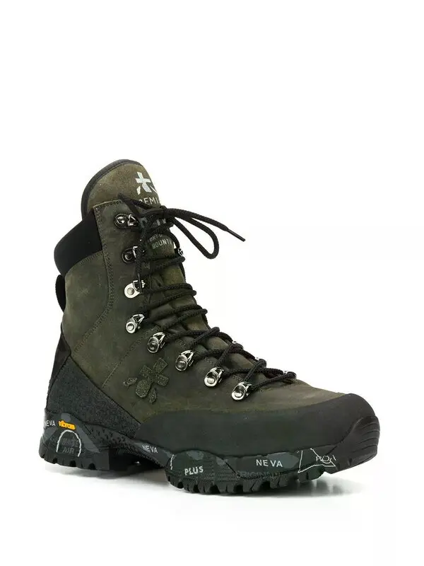 Premiata Lace-up Treck Sneakers - Green