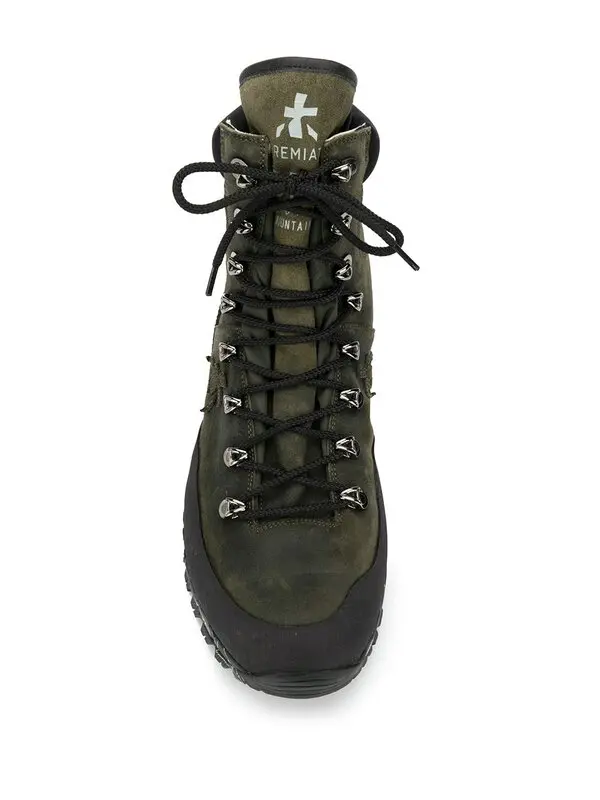 Premiata Lace-up Treck Sneakers - Green