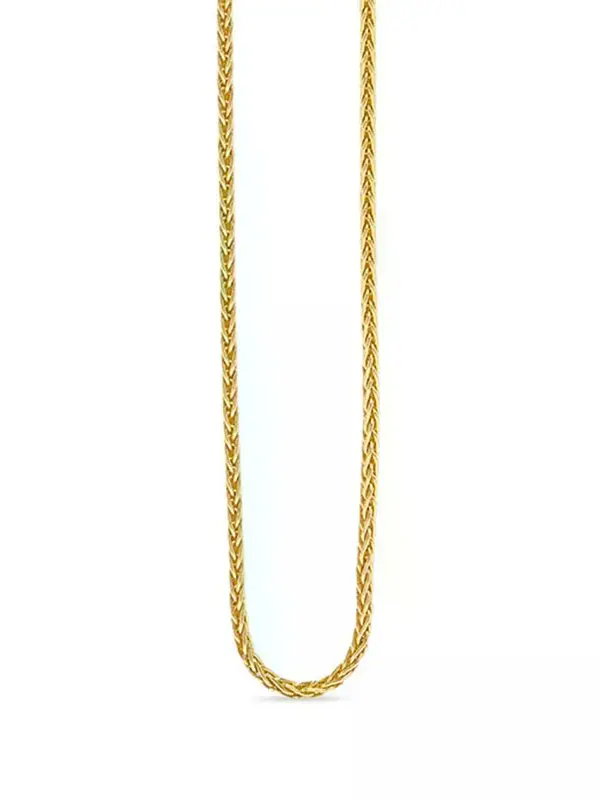 AZLEE 18k Yellow Wheat Chain Necklace