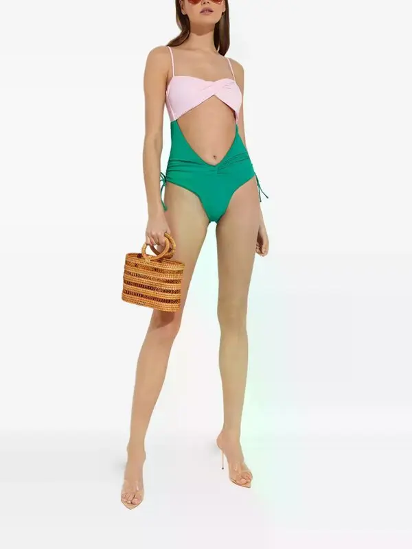 Agua Bendita Cutout Tie One-piece Swimsuit