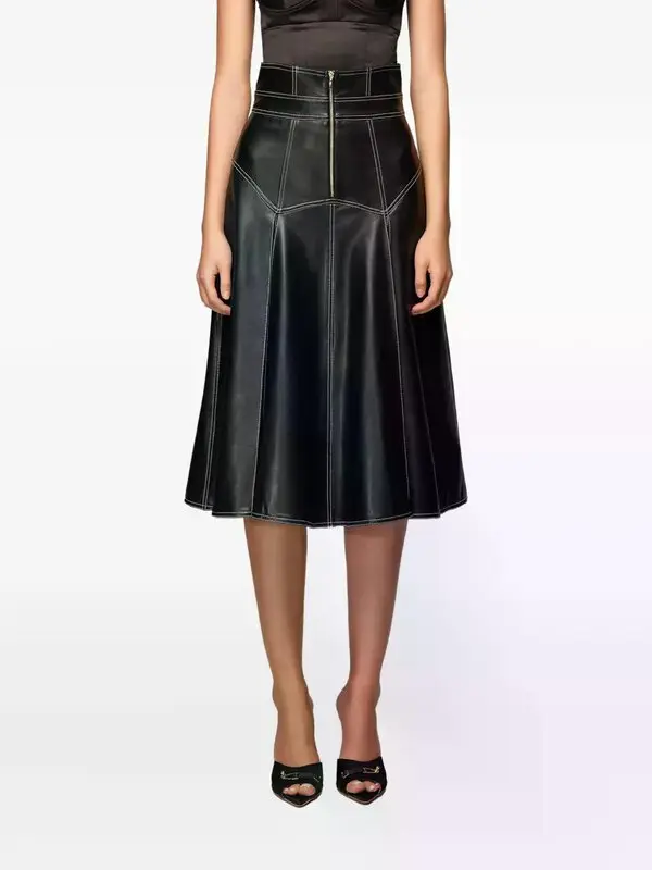 MURMUR Stitched Zip Skirt