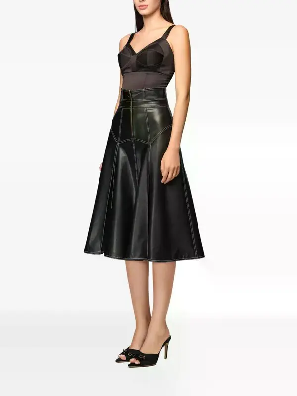 MURMUR Stitched Zip Skirt