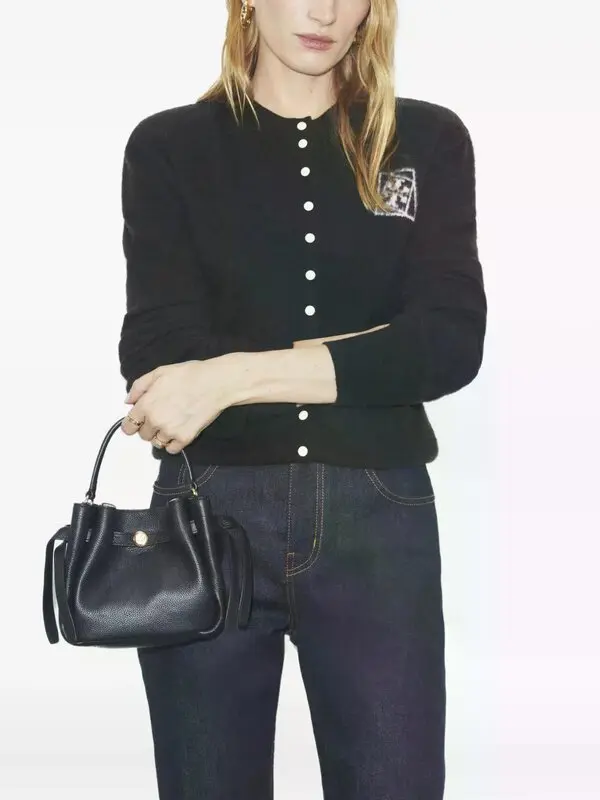 Tory Burch Mini Romy Bucket Bag - Black