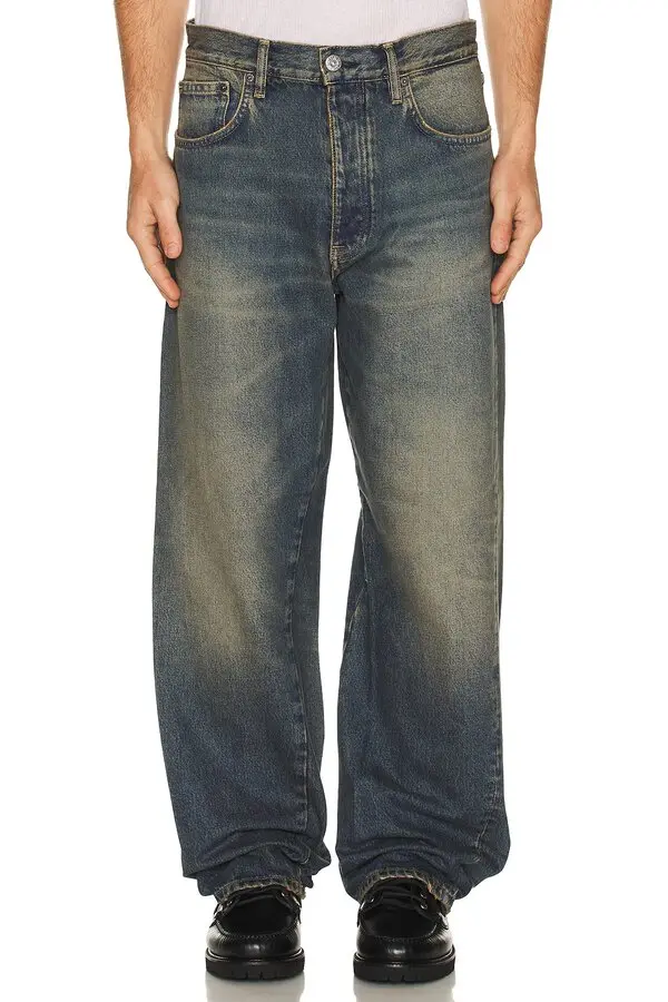 SUNFLOWER Wide Twist Denim - Dirty Blue