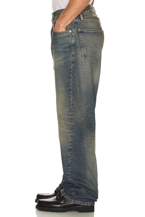 SUNFLOWER Wide Twist Denim - Dirty Blue