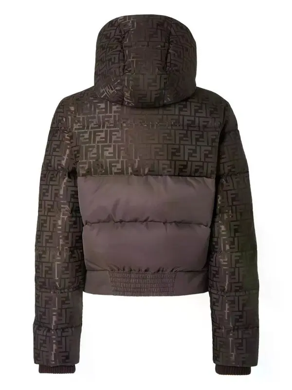 Fendi Monogram Hooded Jacket - Brown