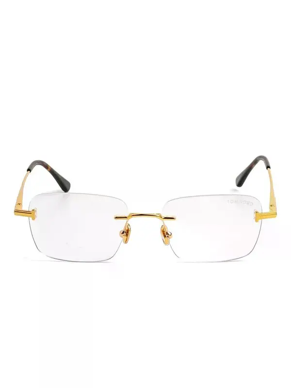 TOM FORD Rectangle Glasses - Gold