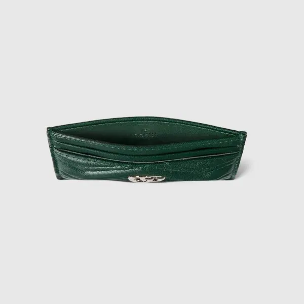 Gucci Gg Marmont Card Case Leather - Green