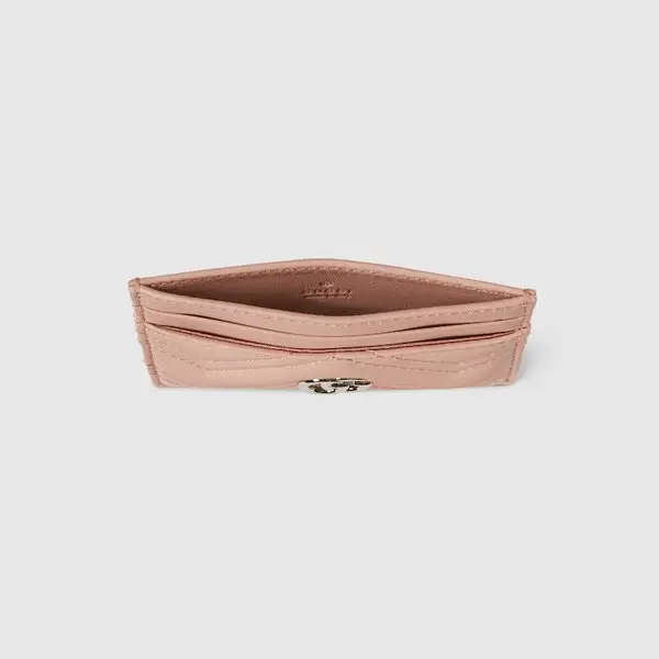 Gucci Gg Marmont Card Case Leather - Beige
