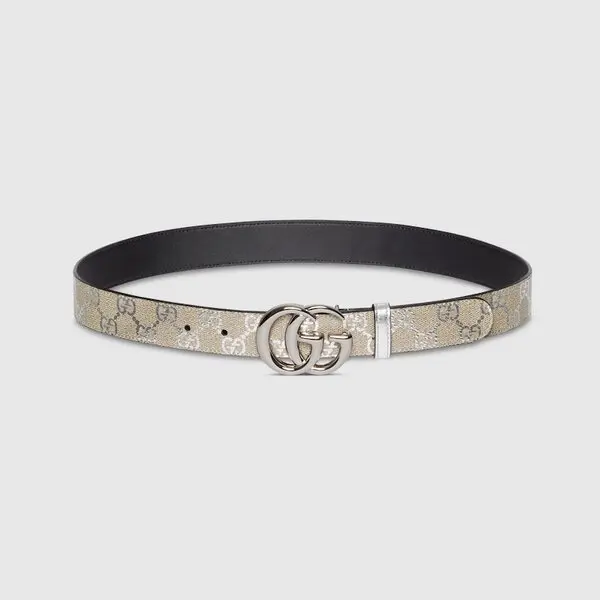 Gucci Gg Marmont Thin Belt - Blue