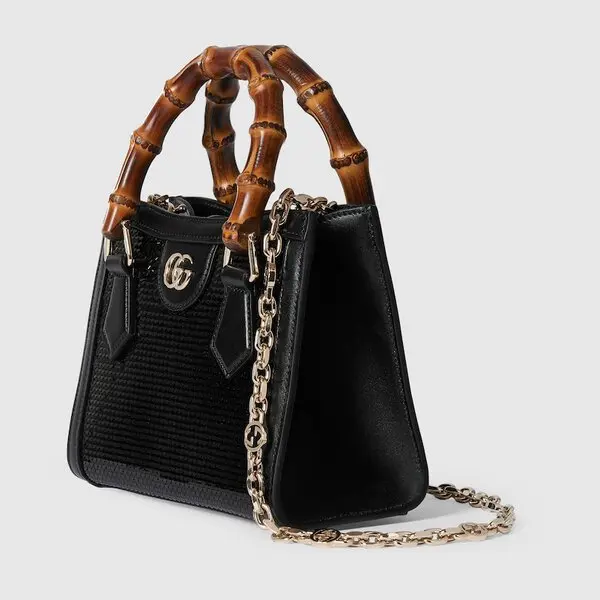 Gucci Diana Embroidered Small Tote