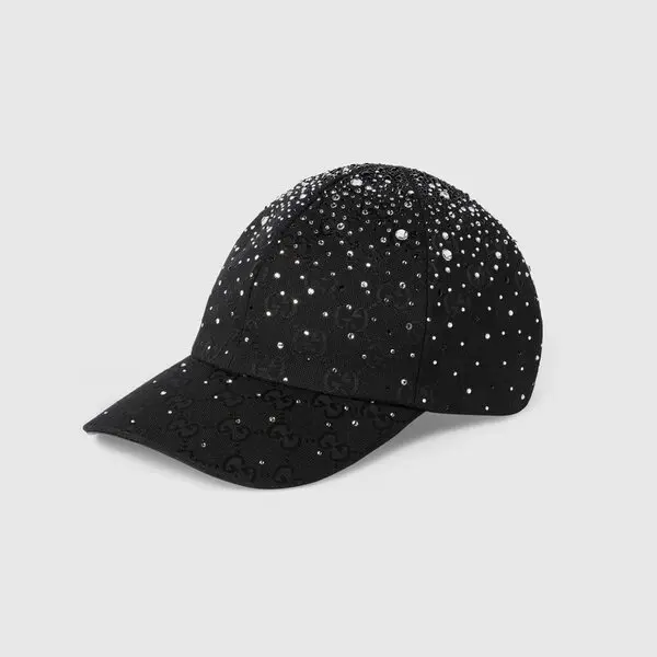 Gucci Gg Canvas Baseball Hat - Black