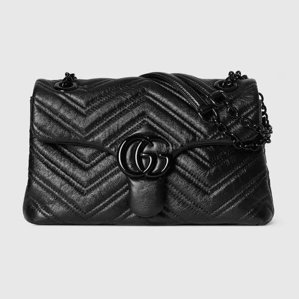 Gucci Gg Marmont Small Shoulder Bag - Black