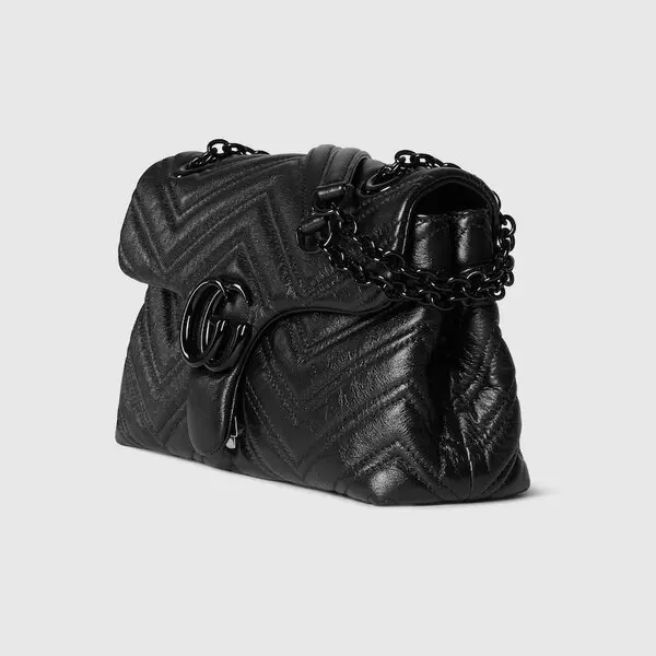 Gucci Gg Marmont Small Shoulder Bag - Black