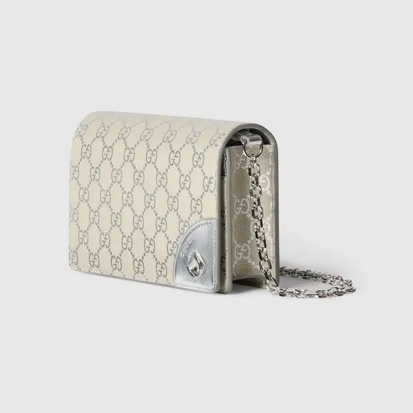 Gucci Gg Emblem Wallet On Chain Gg Canvas