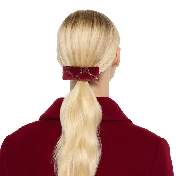 Gucci Red Elastic Hair Accessory Hair accessory Gucci Red in Plastic - 44285846 main image 2