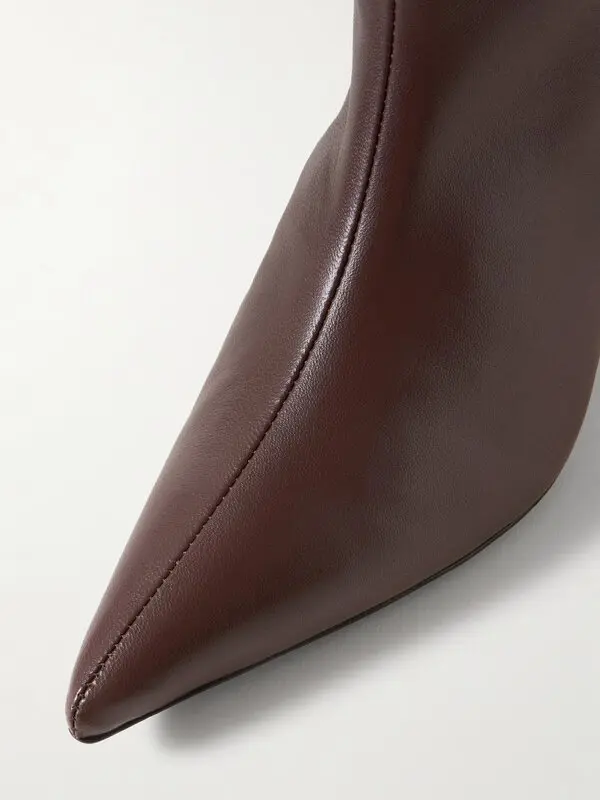 Staud Sebastian Leather Knee Boots - Brown