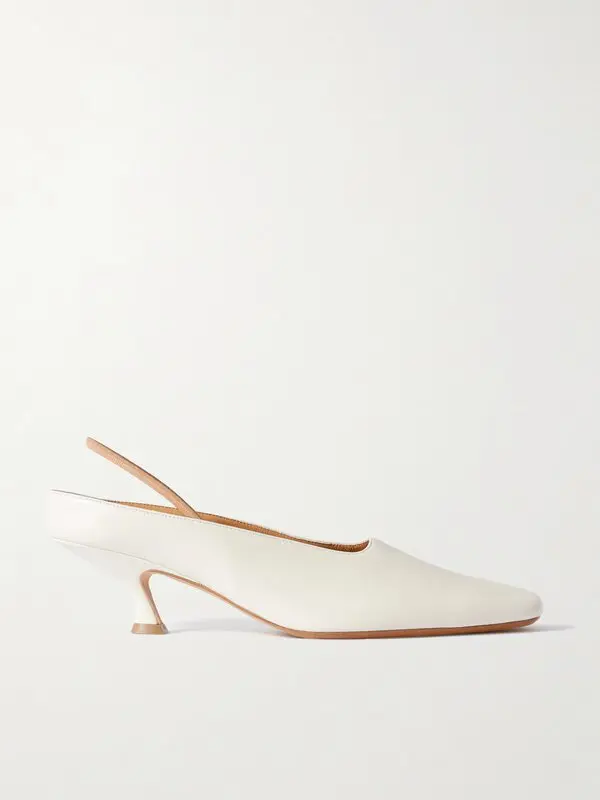 Calvin Klein Anna Convertible Leather Mules - Neutrals