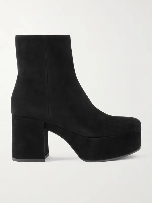 GIANVITO ROSSI Sally 75 Suede Ankle Boots