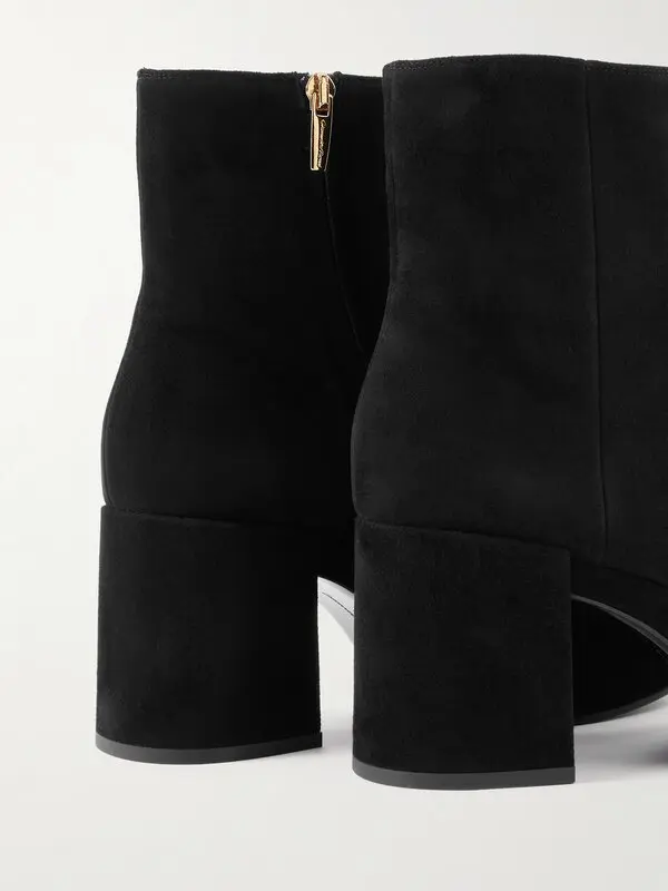 GIANVITO ROSSI Sally 75 Suede Ankle Boots