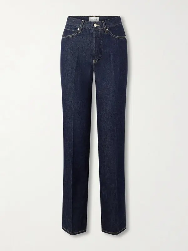 FRAME The Vertical High-rise Straight-leg Jeans