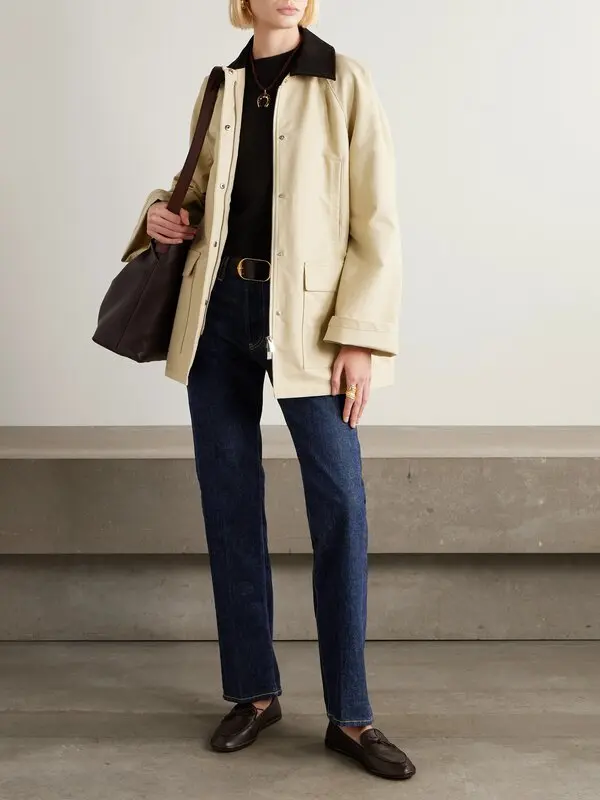 FRAME The Vertical High-rise Straight-leg Jeans