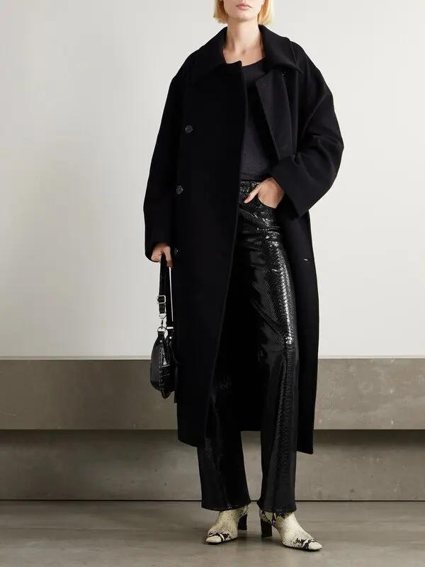 FRAME Rodeo Croc-effect Leather Flared Pants