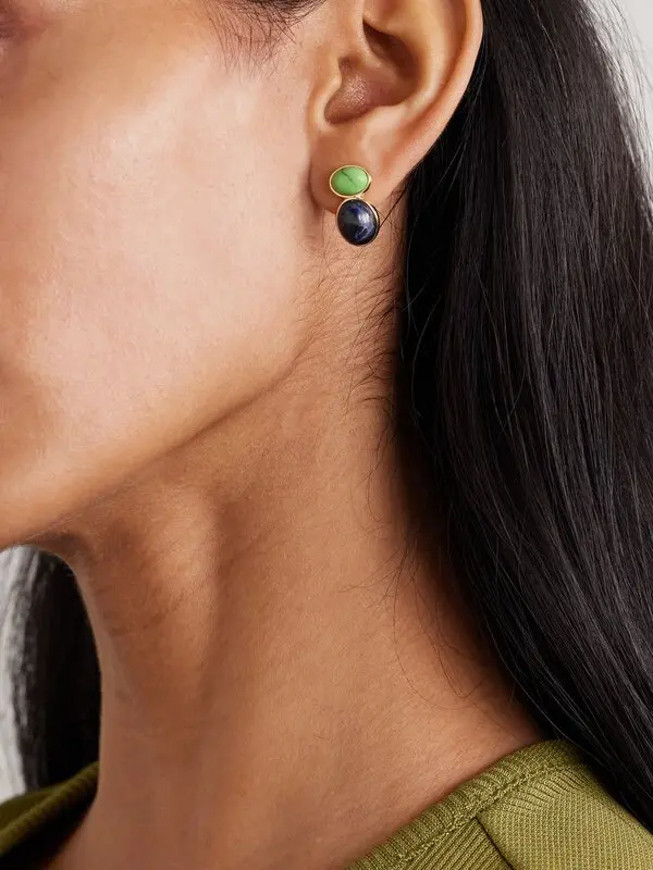 ROXANNE ASSOULIN Gold-tone Multi-stone Earrings