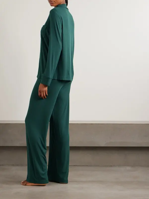 SKIMS Soft Lounge Rib Sleep Set - Green