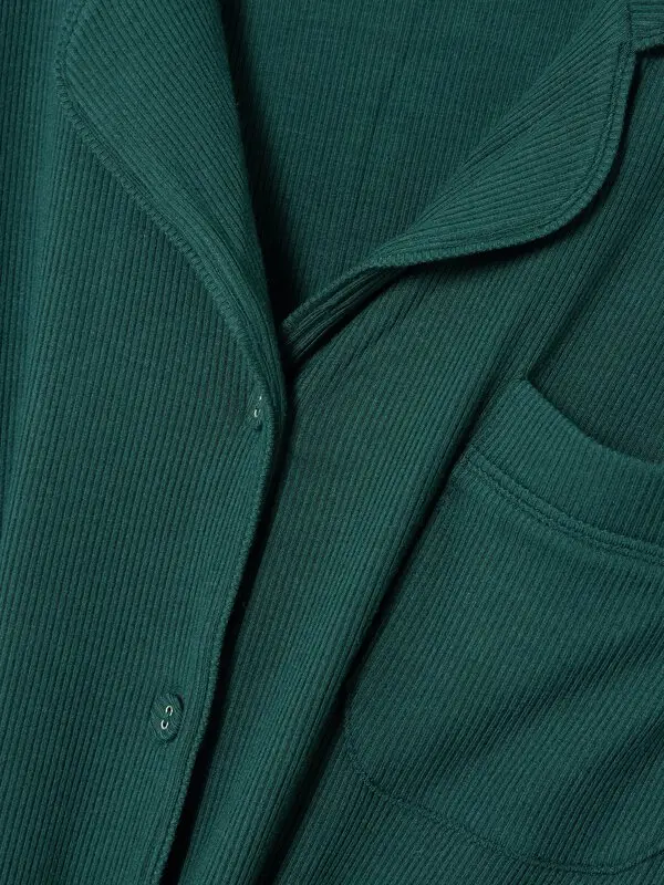 SKIMS Soft Lounge Rib Sleep Set - Green