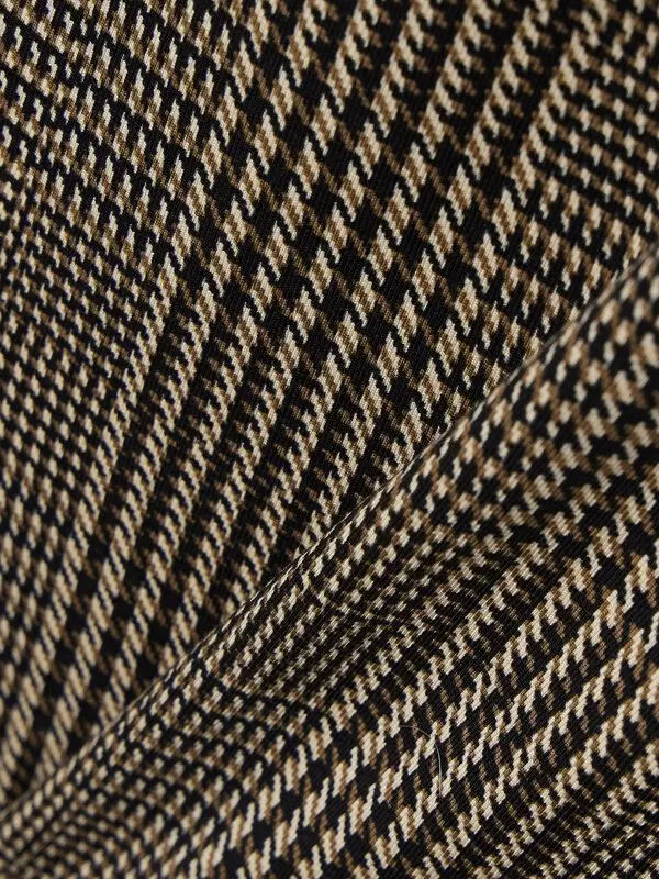 Veronica Beard Prince Of Wales Stretch-lyocell Top - Brown