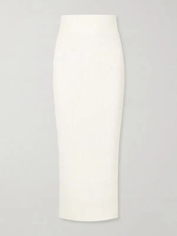 Wardrobe.NYC Woven Midi Skirt