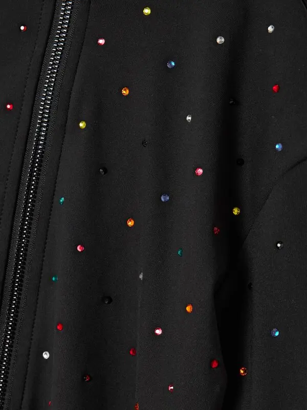 Goldbergh Clair Crystal-embellished Half-zip Top