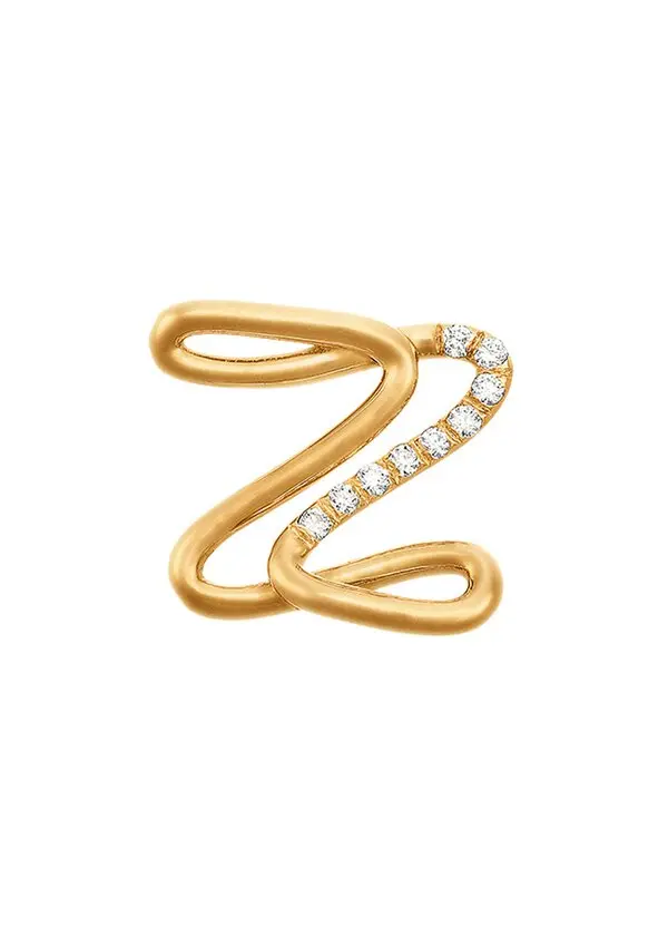 Charlotte Chesnais Alphajoaillerie 18kt Diamond Necklace - Gold