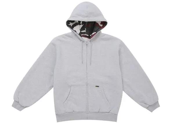 Supreme Reversible Zip Up Hooded Sweatshirt