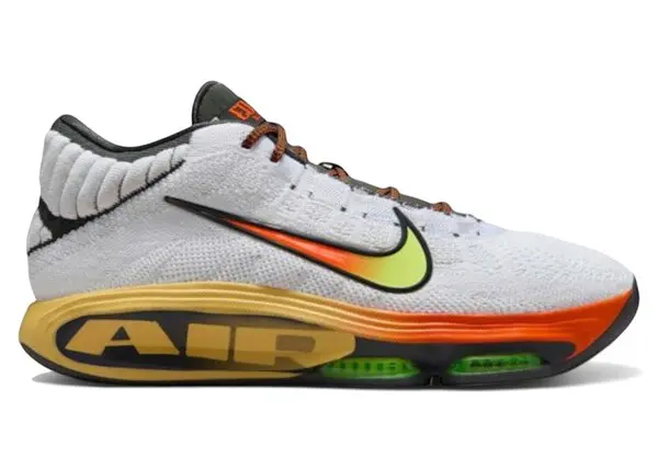 Nike Air Zoom Gt Hustle 3 Big Air Sneakers - White/safety Orange/volt