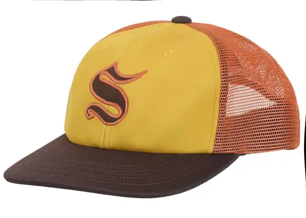 Supreme Contrast S Mesh Back 6-panel Cap - Orange
