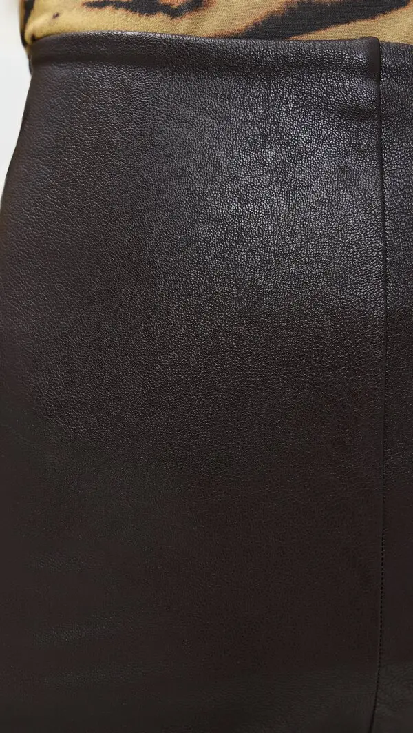 Commando Faux Leather Wide-leg Pant - Espresso