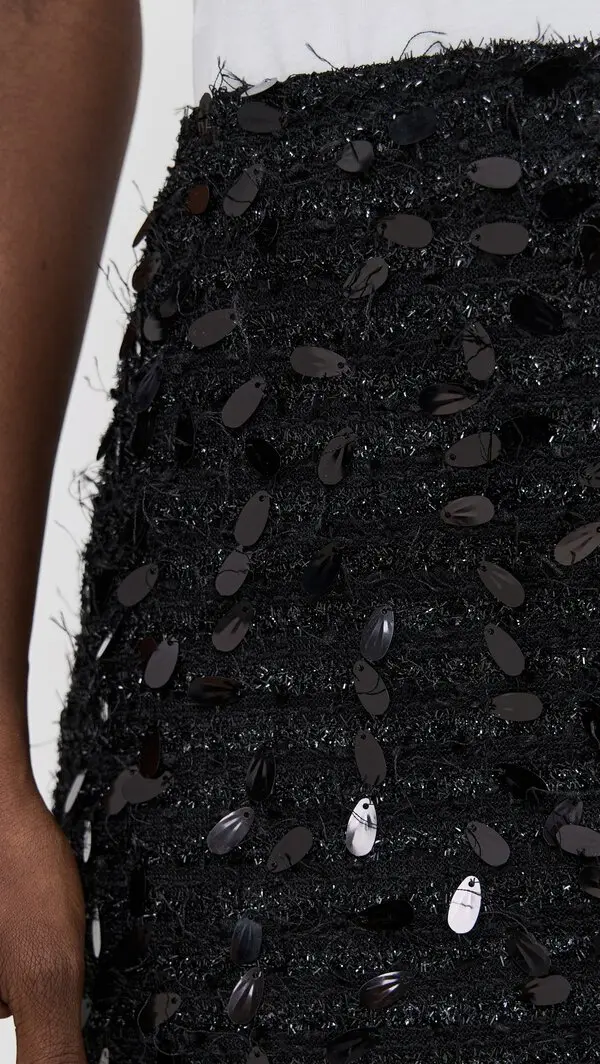 BAILEY ROSE Sequin Embellished Maxi Skirt