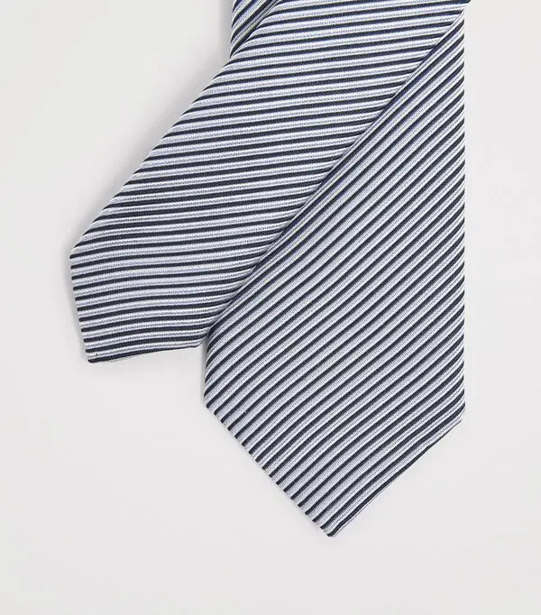 Giorgio Armani Silk-blend Stripe Neck Tie