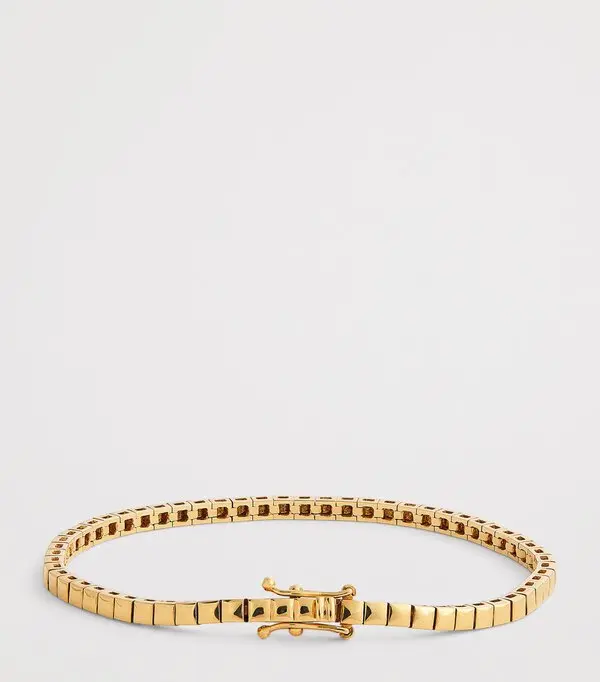 JENNIFER MEYER 18k Yellow Square Link Tennis Bracelet