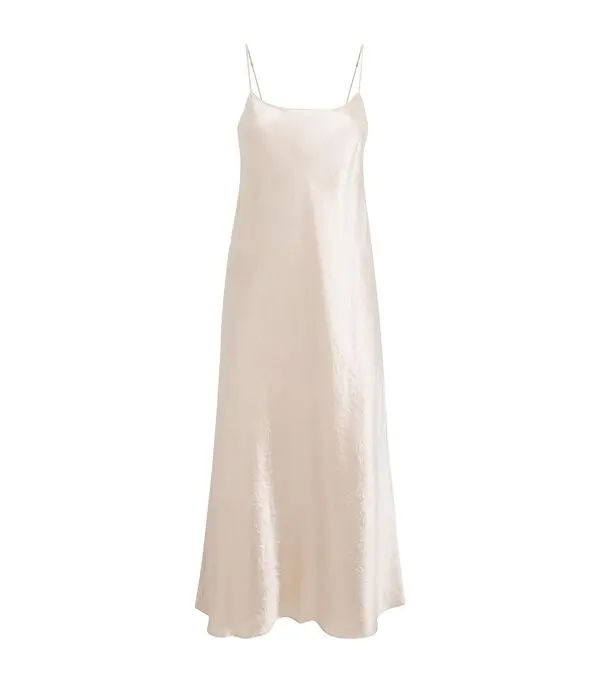 Vince Sleeveless Slip Midi Dress - Ivory