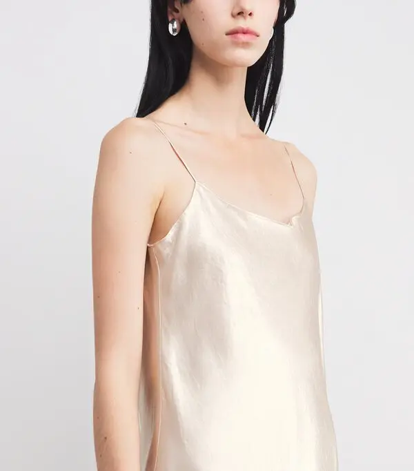 Vince Sleeveless Slip Midi Dress - Ivory
