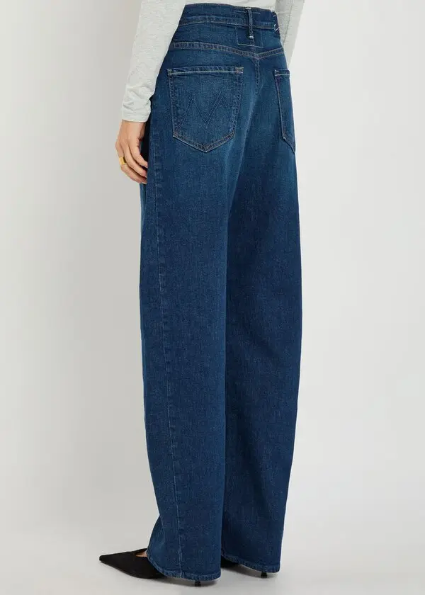 MOTHER The Full-pipe Skimp Barrel-leg Jeans - Blue