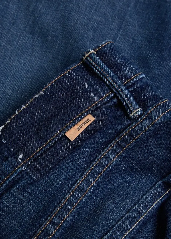 MOTHER The Full-pipe Skimp Barrel-leg Jeans - Blue